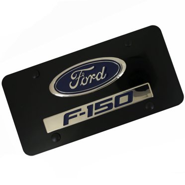 Ford Flex 3D Dual Logo Mirror Chrome Stainless Steel License Plate ...