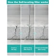 Concrete Crack Filler Self-Leveling, 2.2LB Outdoor Cement Repair ...
