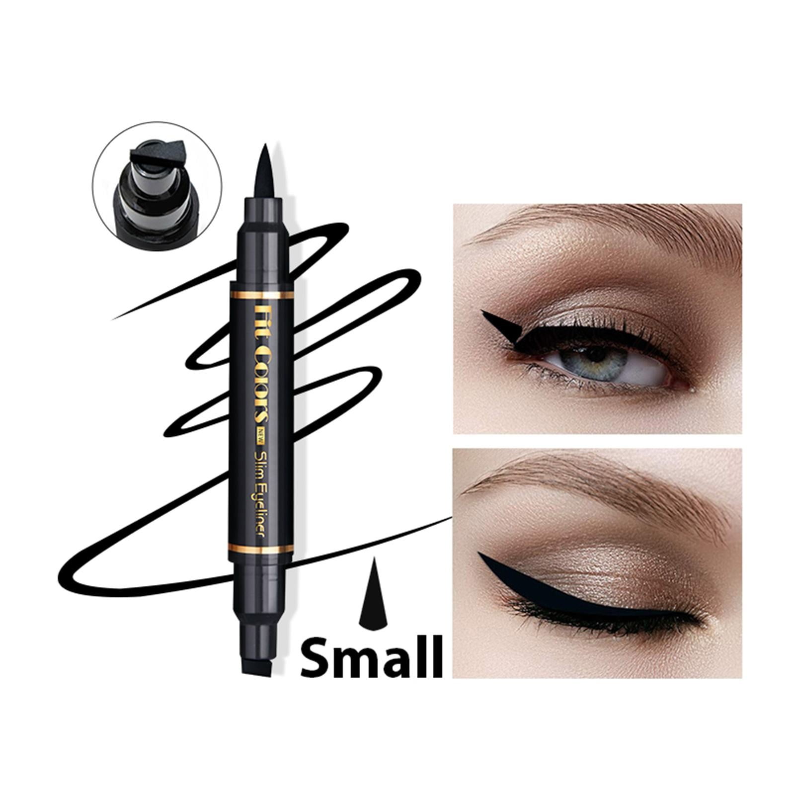 Eyeliner 2pc Stamp Winged Stamp Cat Eye Long Lasting Liquid Proof Makeup 3ml Eyeliner Pencil