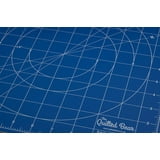 "The Quilted Bear 12"" x 12"" Rotary Cutting Mat - Self-Healing, Locking & Rotating, Blue ...