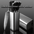 Stainless Steel Universal Knife Block Holder with Slots, Space Saver ...