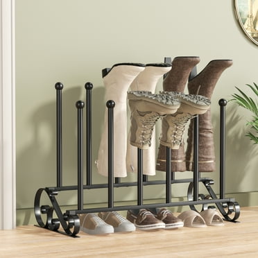 Costway Wooden Shoe Shelf Stackable Storage Stand With 7 Tiers Shelves ...