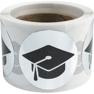 Congratulations Stickers Metallic Silver Seals 1 Inch 100 Adhesive ...