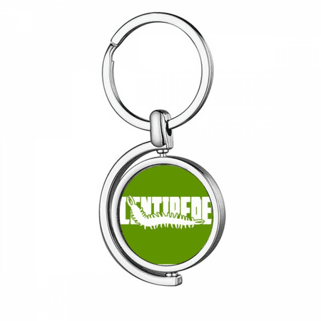 Insect Harm Fear Animal Centipede Rotating Keychain Metal Keyring ...
