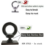 Pmsanzay 2 Pack M8 Heavy-Duty Full Stainless Steel Eye Bolt Eyelet ...