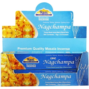 Rani Jasmine Incense (Masala Incense Made of Natural Herbs) 15g x 10 ...