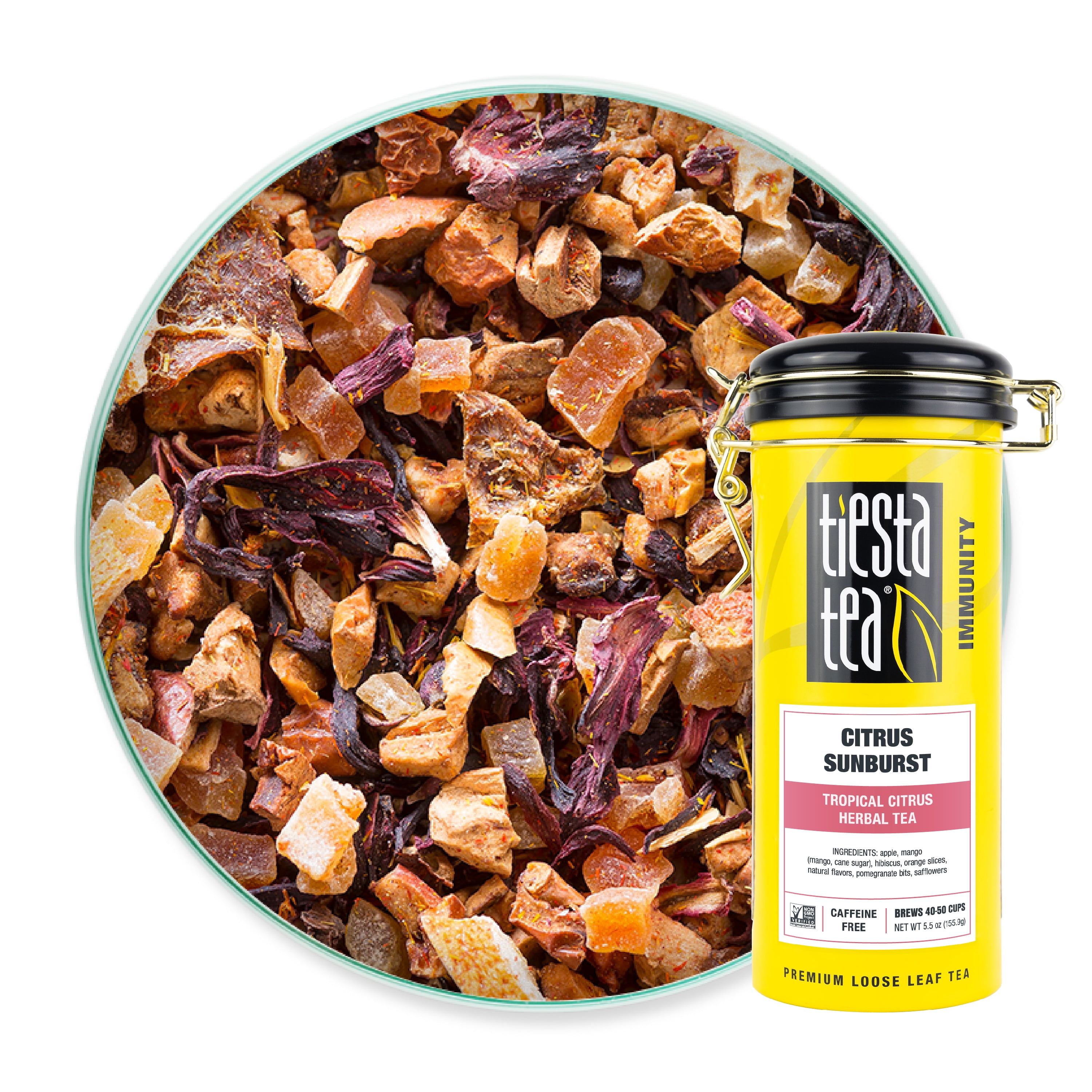 Tiesta Tea Citrus Sunburst, Tropical Citrus Loose Leaf Herbal Tea, 5.5 ...