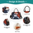 ALAZA Baseball Player2 Print Cooler Lunch Bag Insulated Reusable Lunch ...