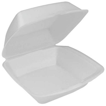 Pactiv SmartLock Polystyrene Foam Large White Carryout Hinged-Lid ...