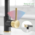 Commercial Kitchen Faucet with Pull Down Sprayer 360-Degree Rotation ...