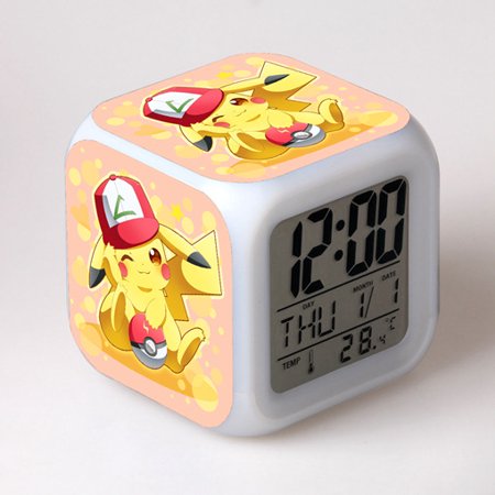 Lepai Light Up Alarm Clocks for Kids Bedroom Bedside Alarm Clock 8 ...