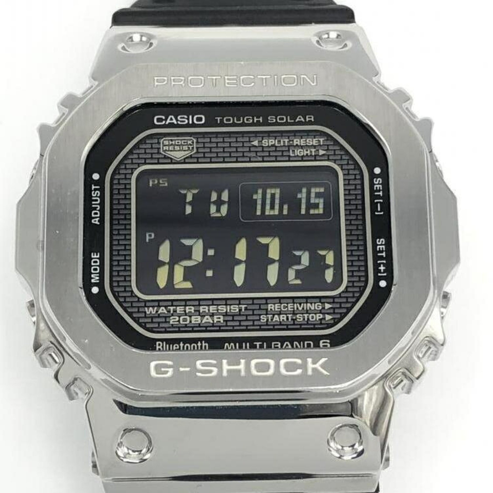 Pre-Owned CASIO G-SHOCK Watch GMW-B5000 Black Silver Casio G-Shock ...