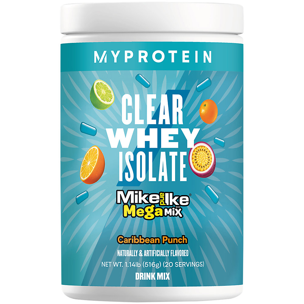 Clear Whey Isolate Mike and Ike Mega Mix - Caribbean Sour (1.14 Lbs ...