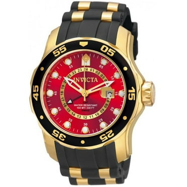 Invicta Men's 15193 Pro Diver Analog Display Swiss Quartz Gold-Plated ...