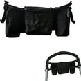LADYGYM Stroller Caddy Organizer Console Tray with Cup Holders and ...