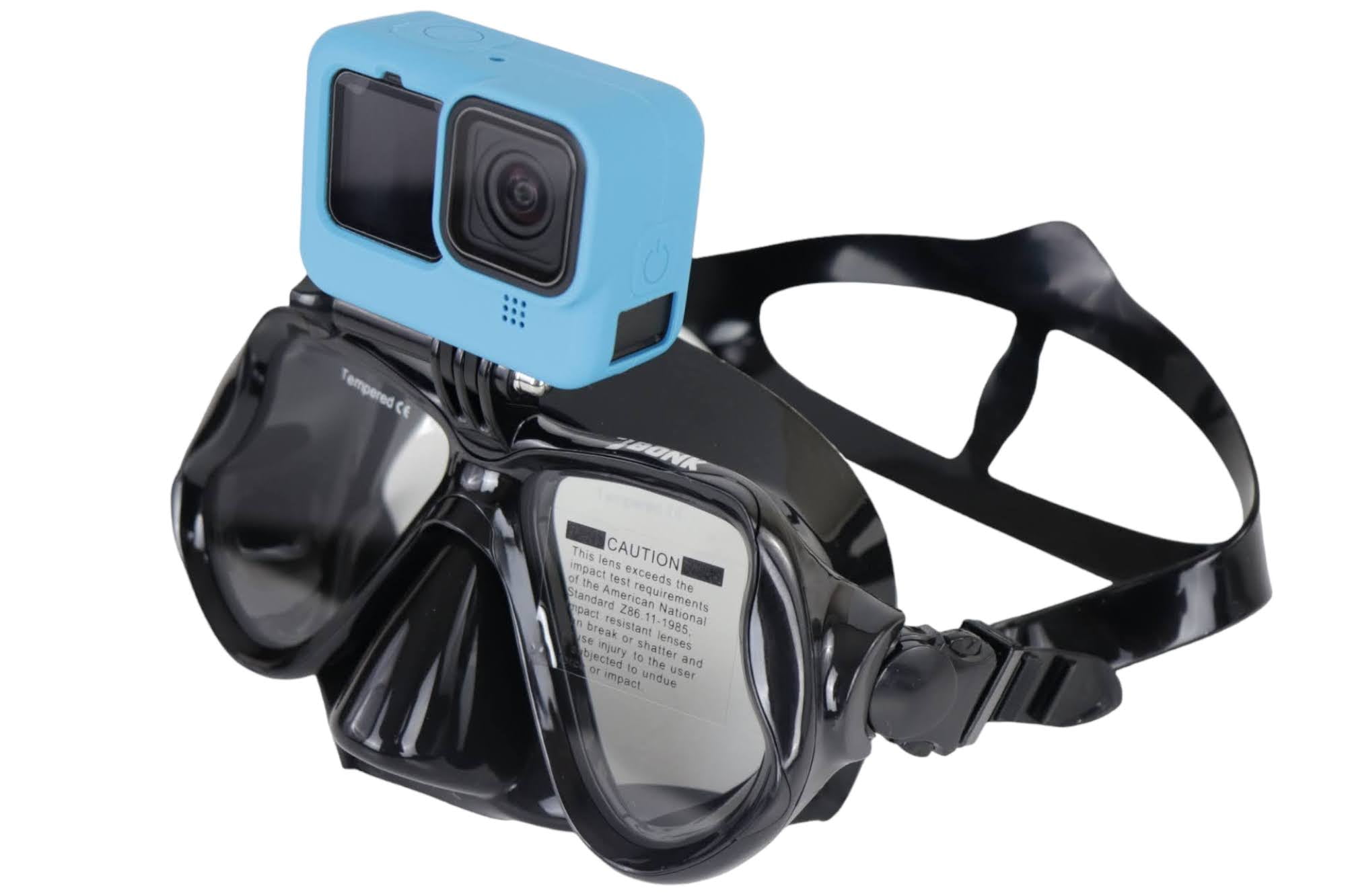 Visor Para Buceo Snorkel Con Estuche Y Adaptador Para Cámara Bonk ...