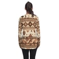 Brown Aztec Geometric Pattern Women's Activewear UPF 50+ Sun Protection ...