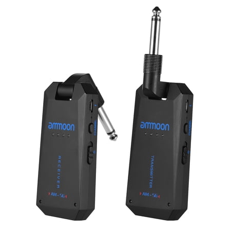 ammoon AM-5G Wireless Guitar System Rechargeable Audio and Receiver ISM ...