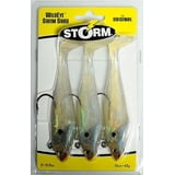 Storm WildEye Swim Shad 5" Fishing Lure 5/8oz Pearl 3 pcs - Walmart.com