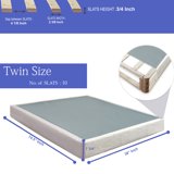 Wayton, 8-Inch Easy Wood Box Spring With Simple Assembly, Twin ...