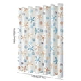PEVA Shower Curtain with Starfish and Shell Print (M), Waterproof ...