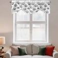 Dandelion Tie Up Valance Curtains Spring Fields Black Dandelion Floral ...