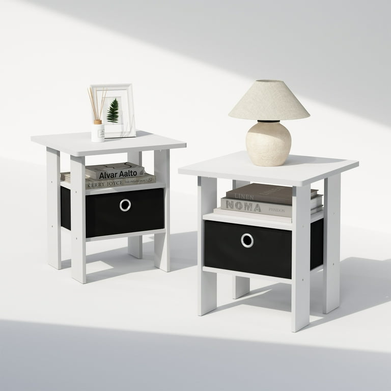 White and black bedside tables store