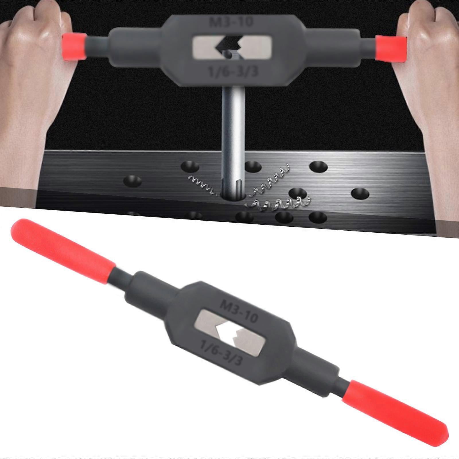 Adjustable Tap Wrench Handle Tool Tapping Chuck Gripper All-steel Bar ...