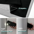 100% Blackout Curtains 120 inch Long for Bedroom with Black Liner, 2 ...