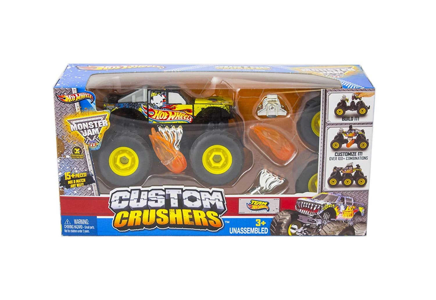 Hot Wheels Monster Jam Custom Crushers Firestorm Truck - Walmart.com