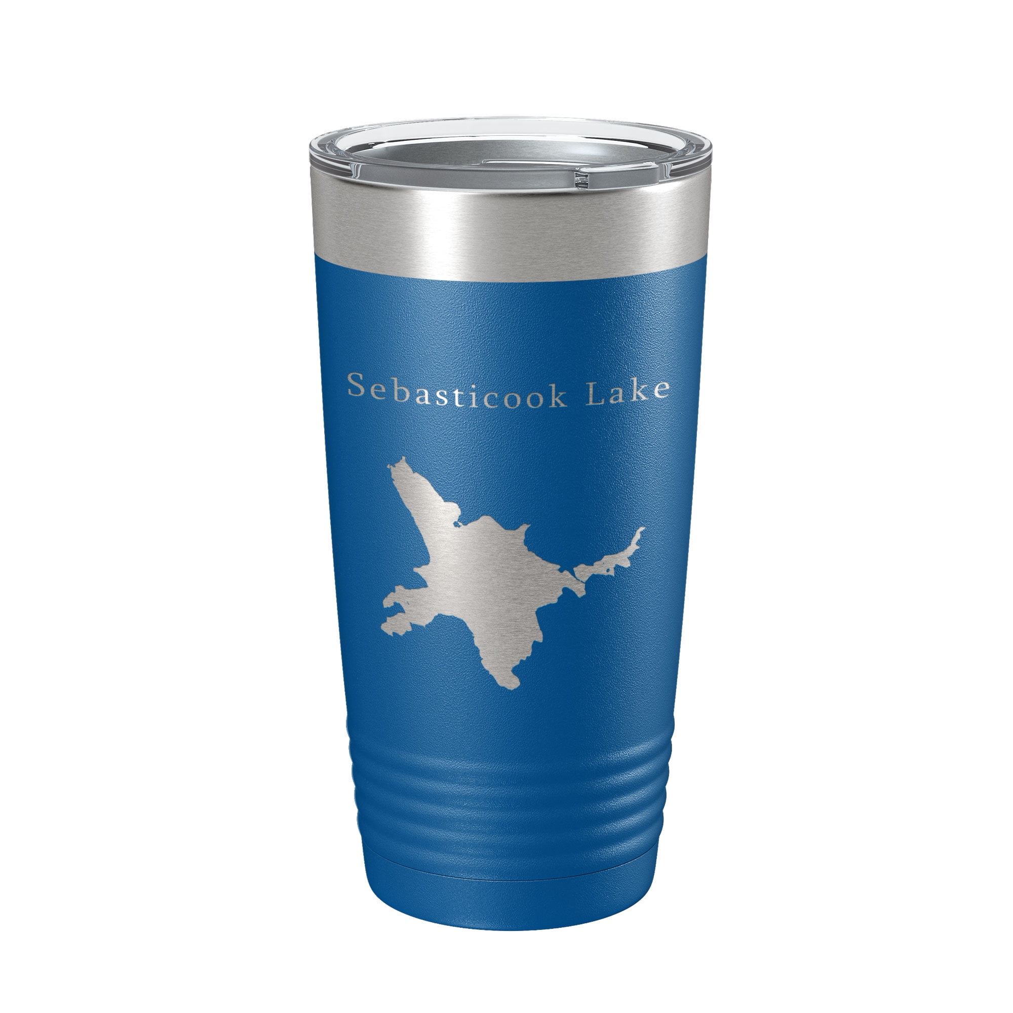 Sebasticook Lake Map Tumbler Travel Mug Insulated Laser Engraved Coffee ...