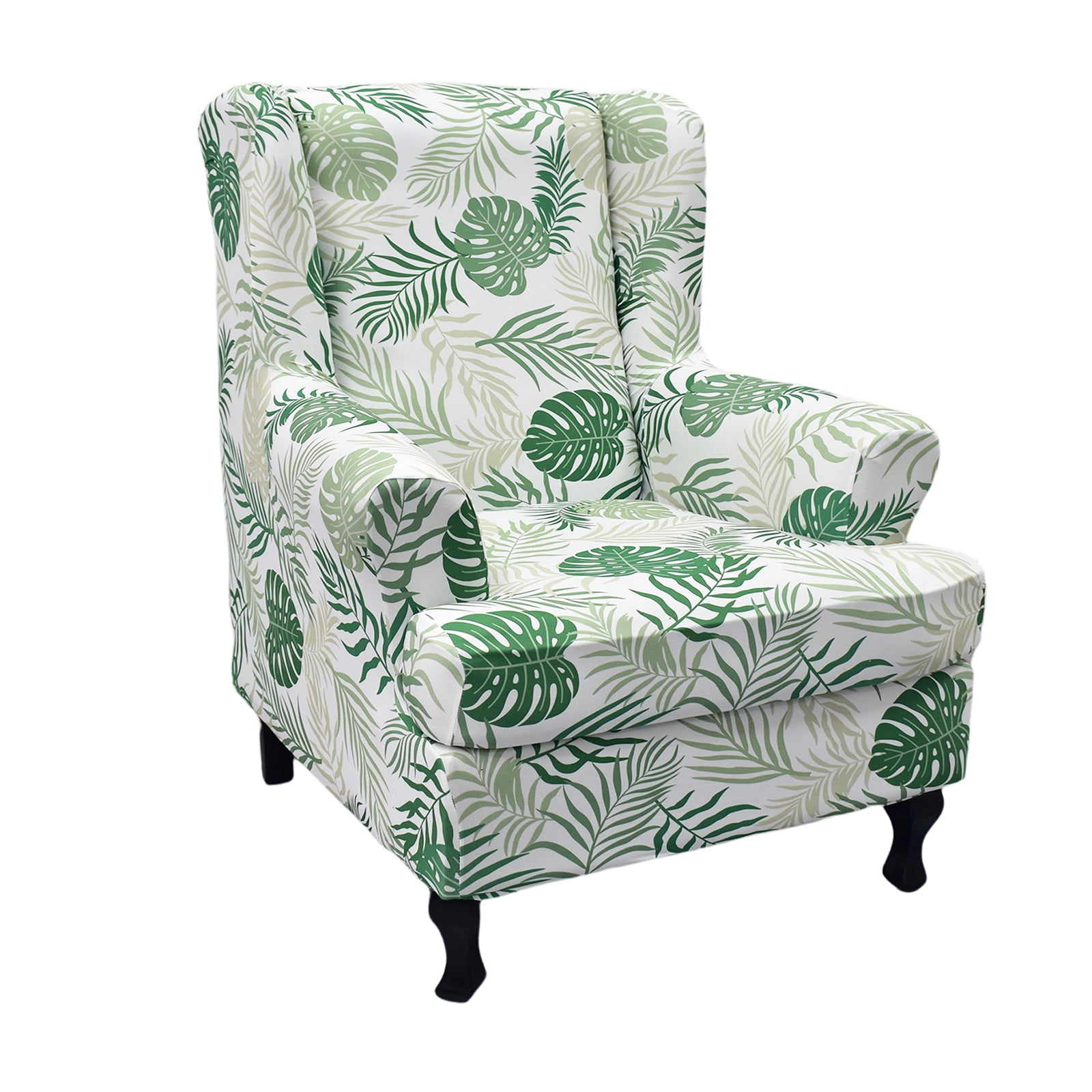 Eco-Ancheng Wing Chair Slipcovers, 2 Pieces Stretch Wingback Chair ...