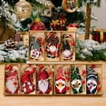3Pcs Wooden Christmas Tree Ornaments,DIY Small Goblin Christmas three ...