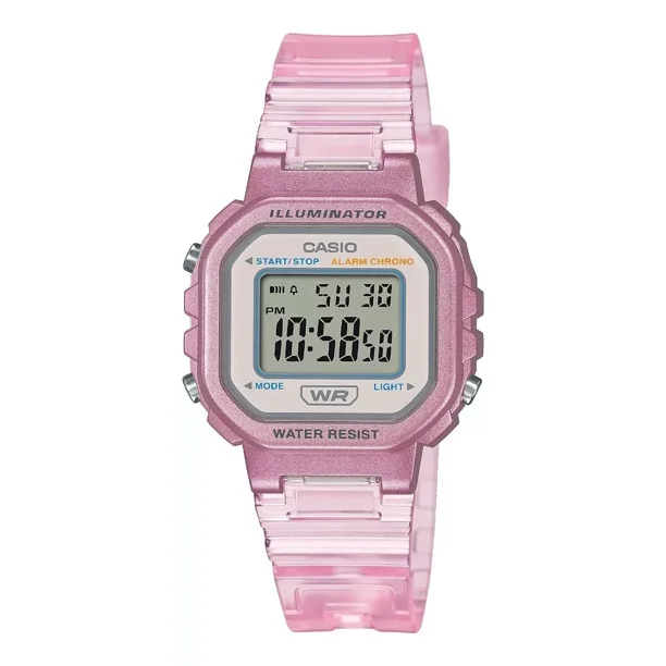 Reloj Casio Transparente De Mujer La-20whs-4a Alarma | Bodega Aurrera ...