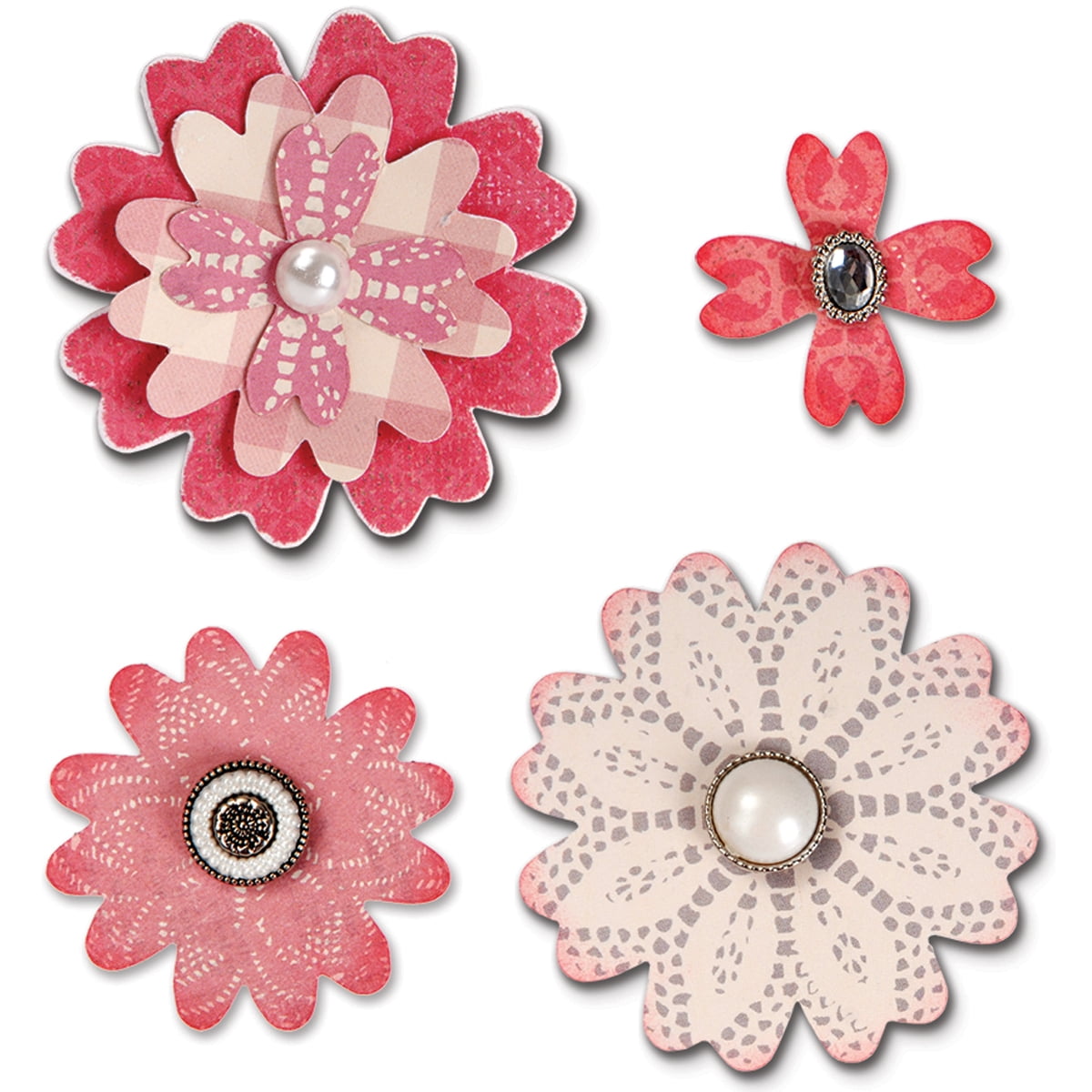 Sizzix Bigz Die, Flower Layers With Heart Petals - Walmart.com