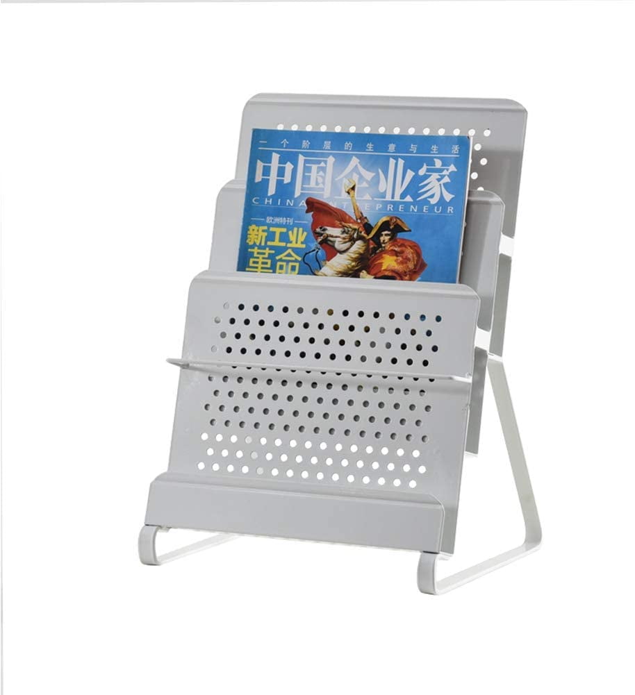 Iron Plate Type Magazine Book Rack Organiser Family Rooms File Holder ...
