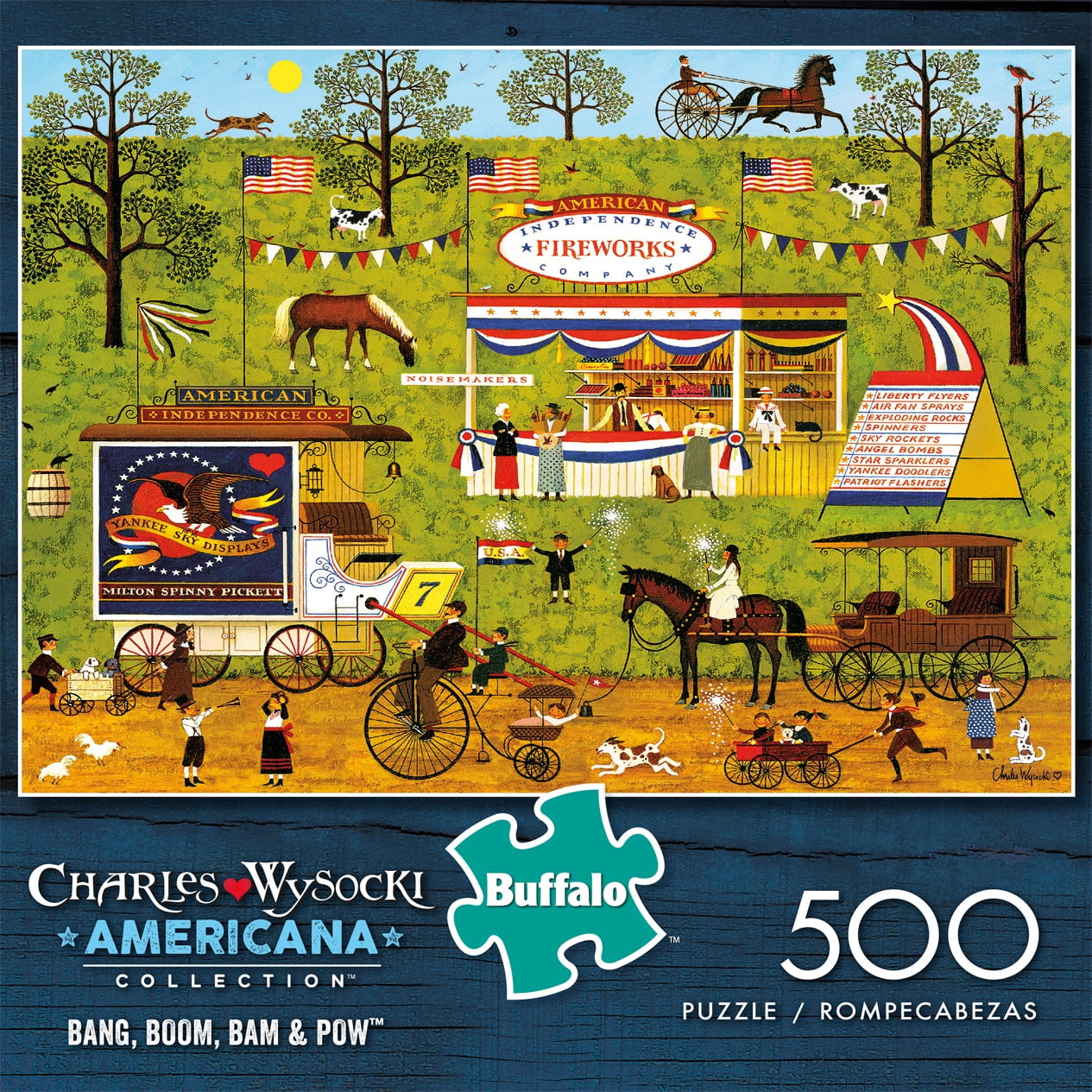 Buffalo Games Americana Collection - Bang, Boom, Bam & Pow 500 Pieces ...
