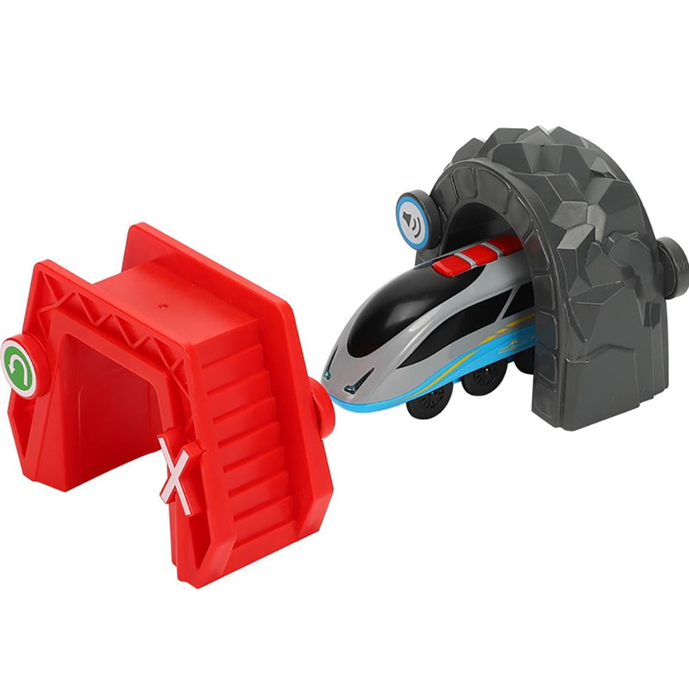 Buy Premium Wooden Train Set Toy Battery Powered Model Train Set ...