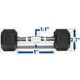 Yes4All 5 lbs Rubber Coated Hex Dumbbell - Strength Training - Walmart.com