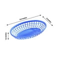 Balsa Circle Oval Plastic Food Baskets 9.5x6, 50 Wax Liners, Party ...
