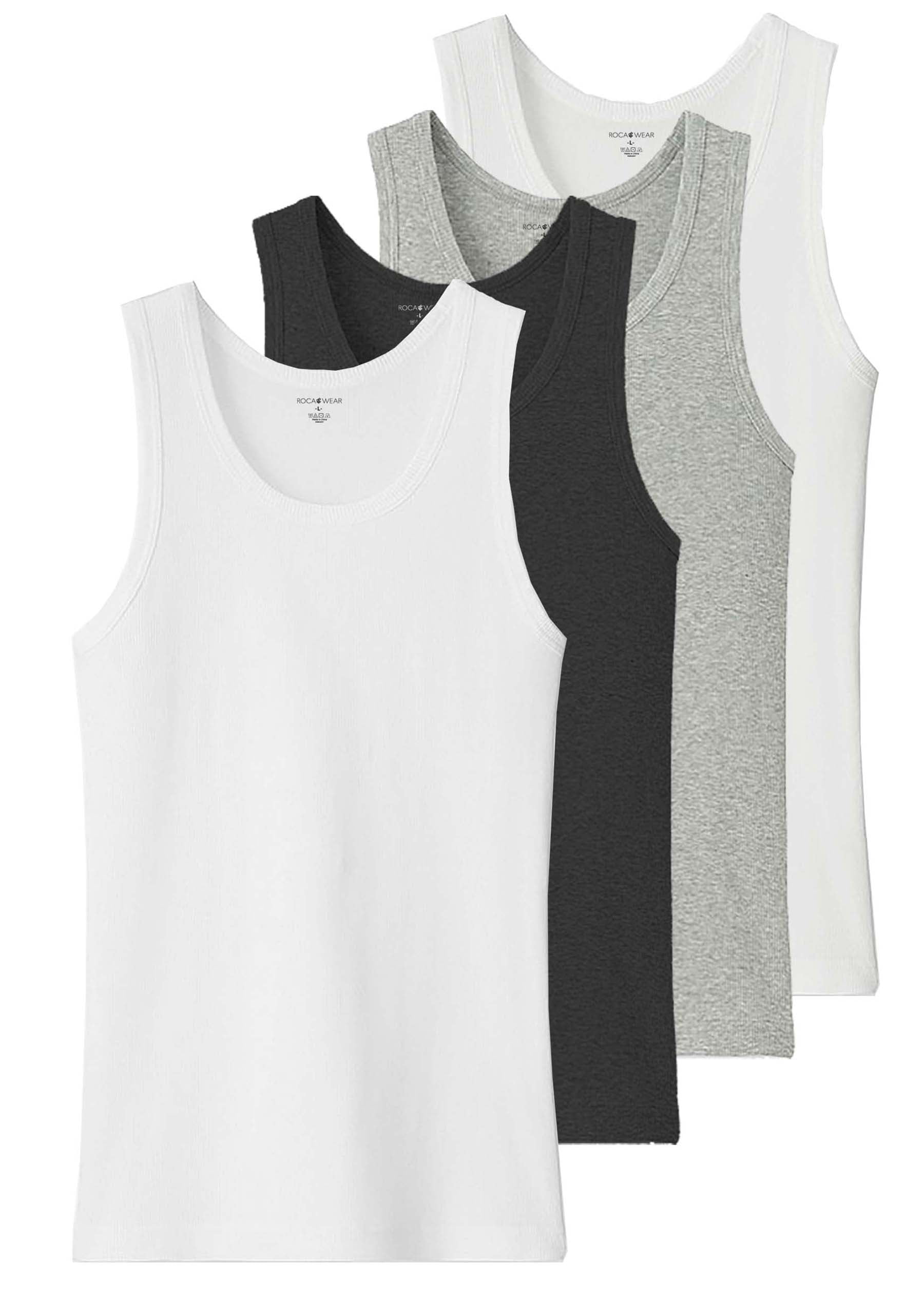 Rocawear 4 Pack Rib Tanks - Walmart.com