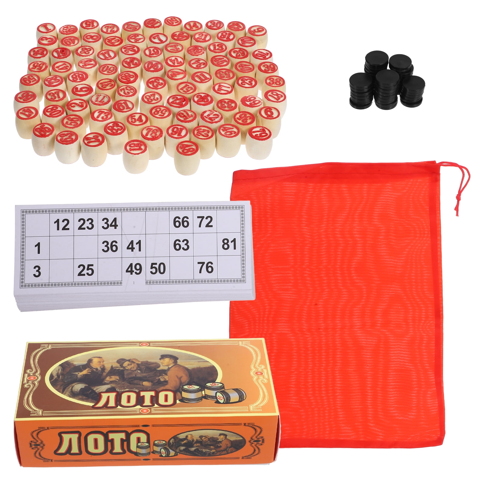 Click here for Ounona 1 Set Bingo Board Game Number Bingo Card Wo... prices