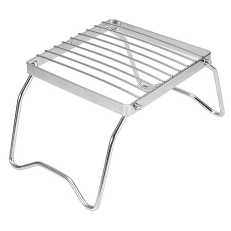 Cergrey BBQ Grill Rack Mini Folding Portable Stainless Steel BBQ Grill ...