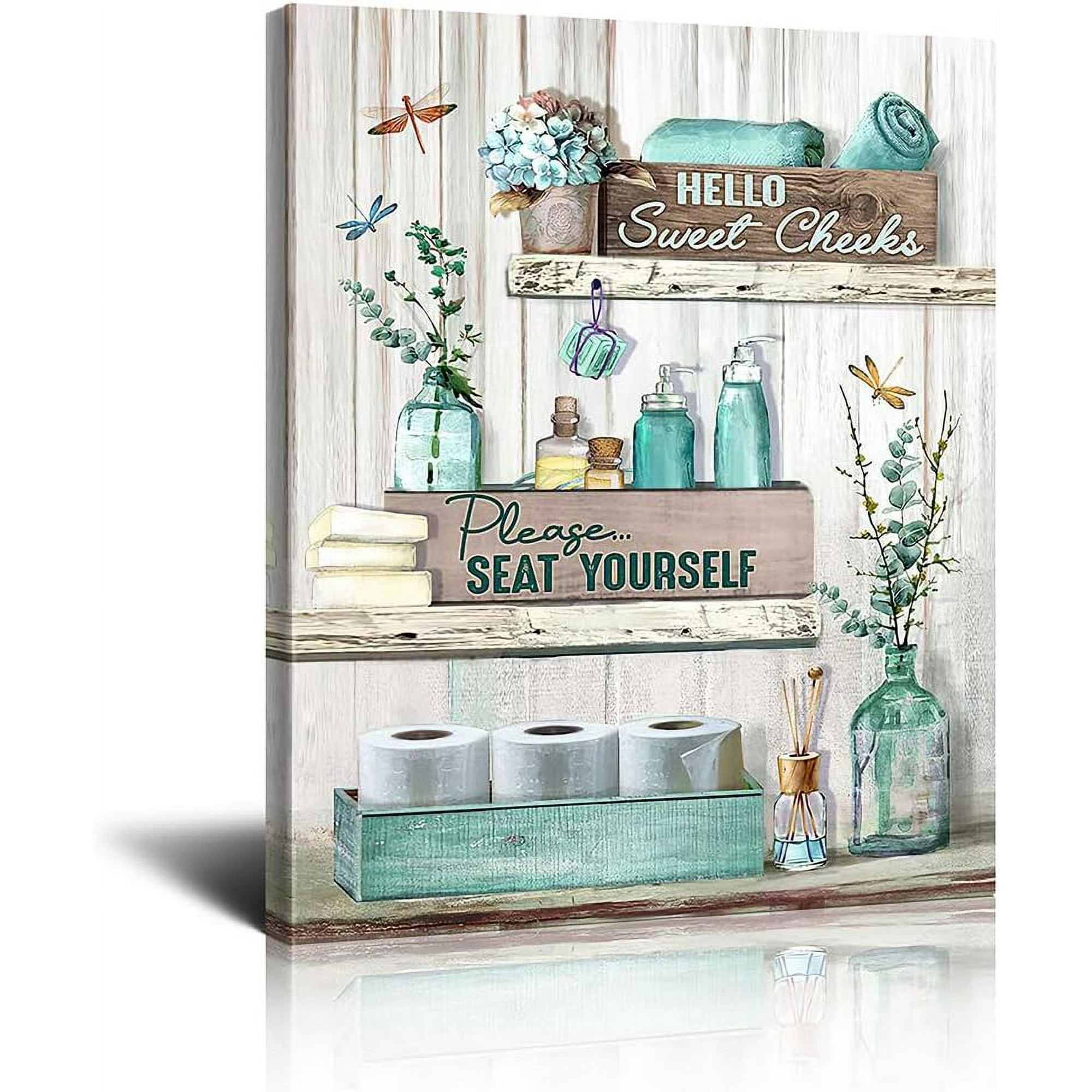 Click here for Ghsdfbb Bathroom Decor Canvas Wall Art Rustic Bath... prices