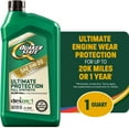 Quaker State Ultimate Protection Full Synthetic 0W-20 Motor Oil, 1 ...