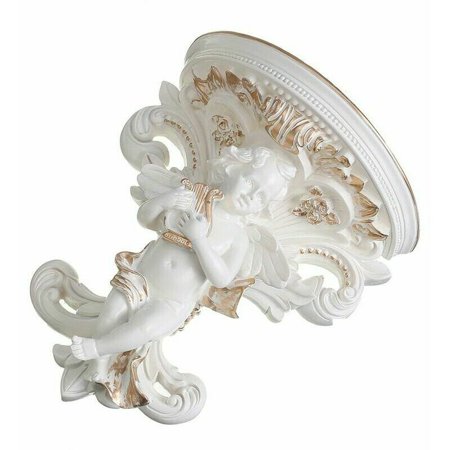 Plante Fleur Pot Mural étagère Suspendu Cupidon Ange Platre Corniche ...