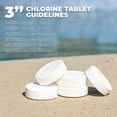 "XtremeClear's 50lb Bulk 3"" Stabilized Chlorine Tabs for Swimming ...