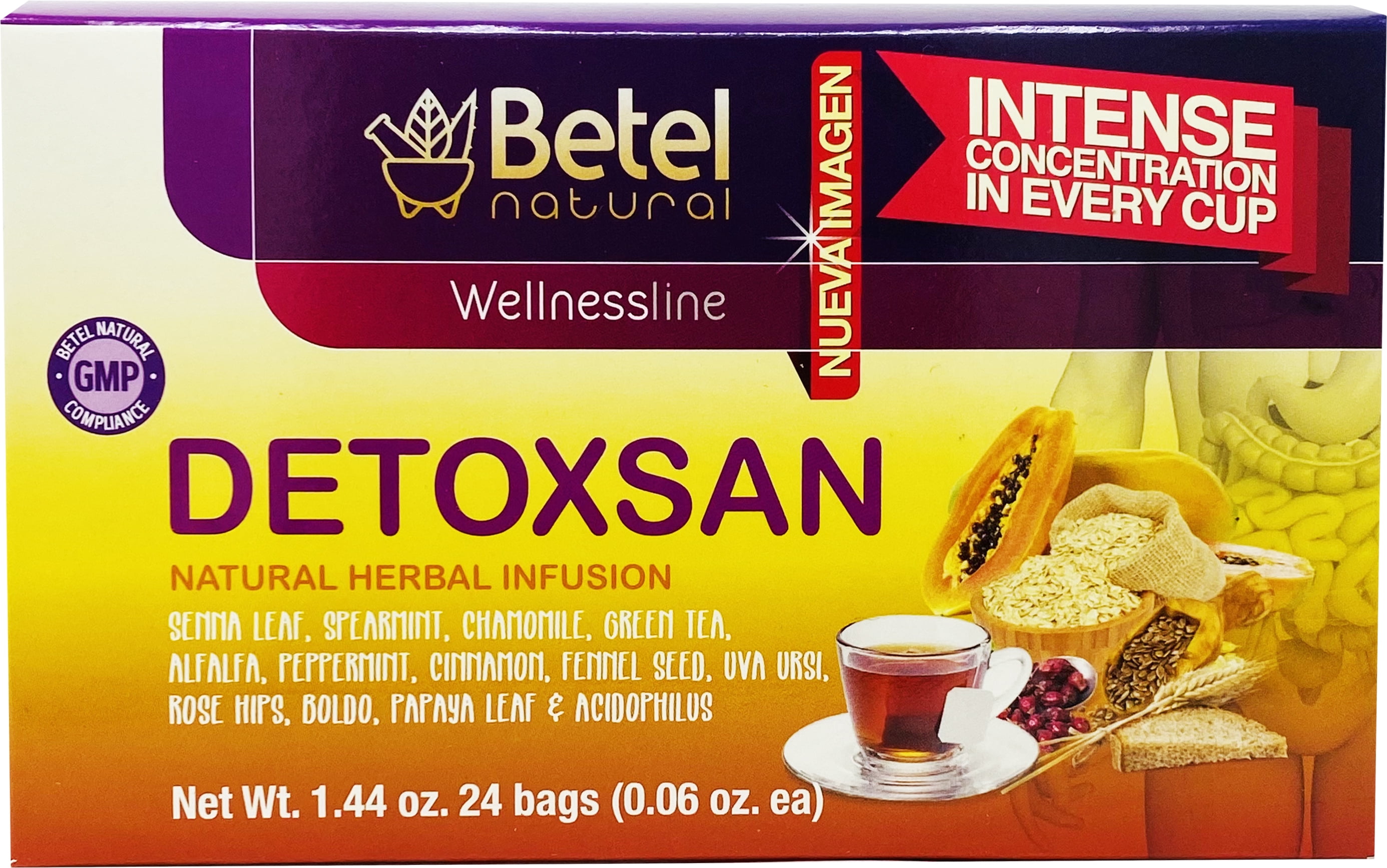 Buy Detoxsan Total Detox Tea by Betel Natural - Whole Body Detox ...