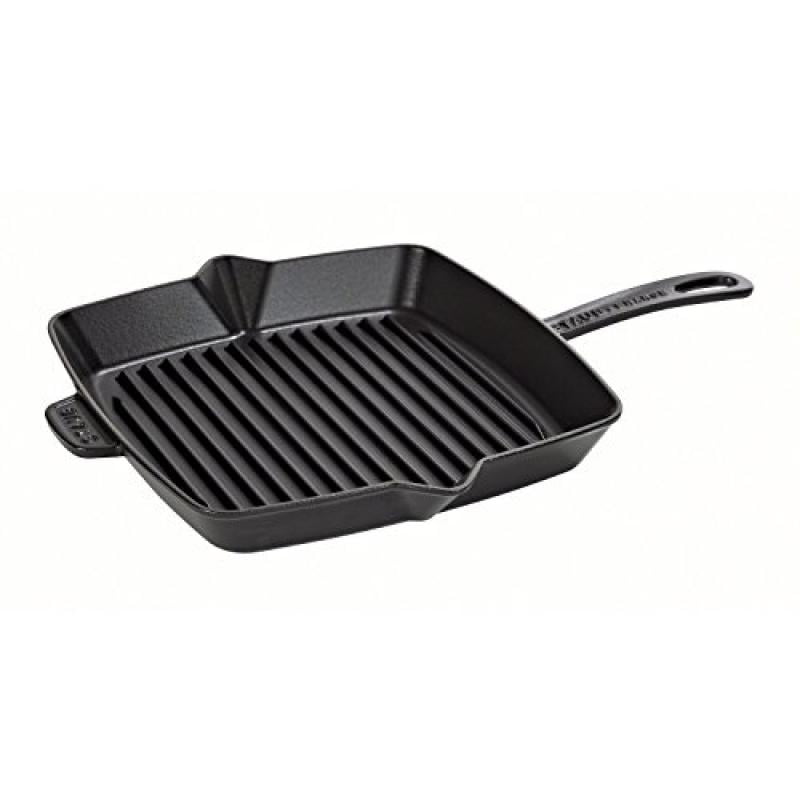 Staub Cast Iron American Square Grill Pan 10x10 in - Black - Walmart.com