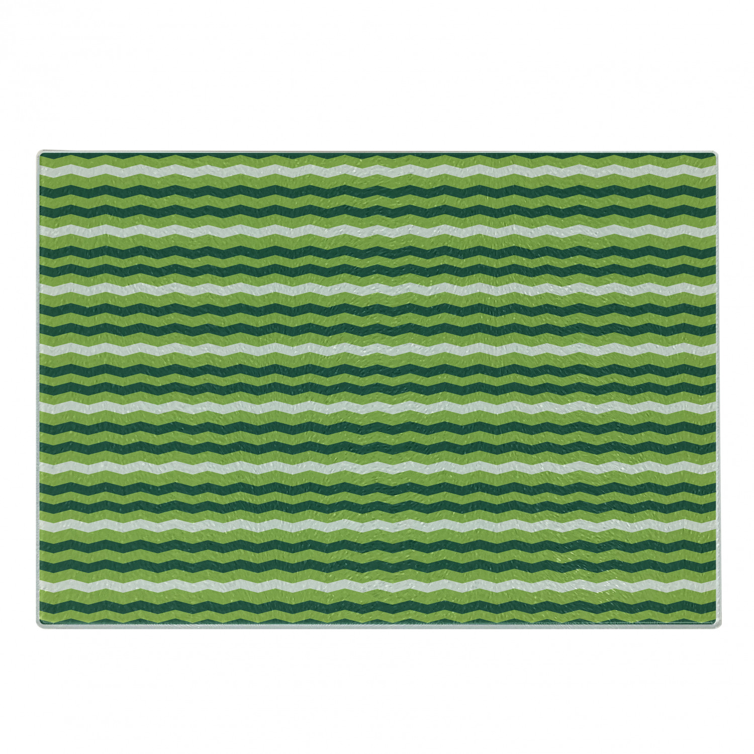 Green Cutting Board, Wavy Horizontal Lines in Vibrant Colors ...